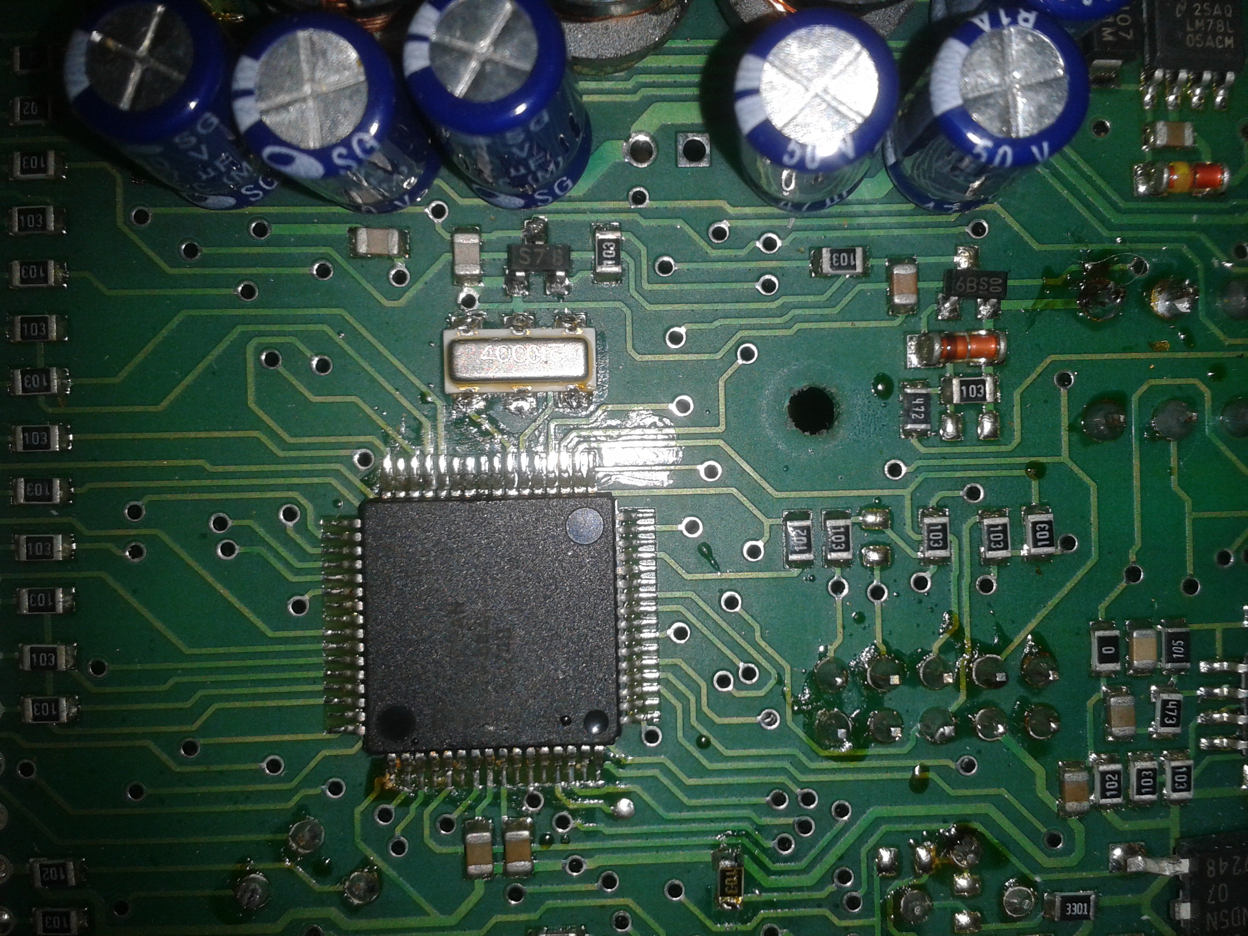 KS0107/KS0108 - Konsola koparki- uszkodzony LCD z KS0108 ...