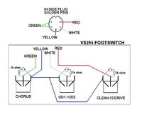 Marshall VS265 - czy schemat footswitcha 3-kanałowego jest poprawny?
