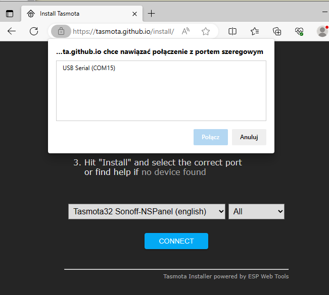 Easy Tasmota instalation - guide for online installer tasmota.github.io/install