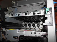 Drukarka Lexmark c544DN brudzi kartki pionowymi żółtymi paskami