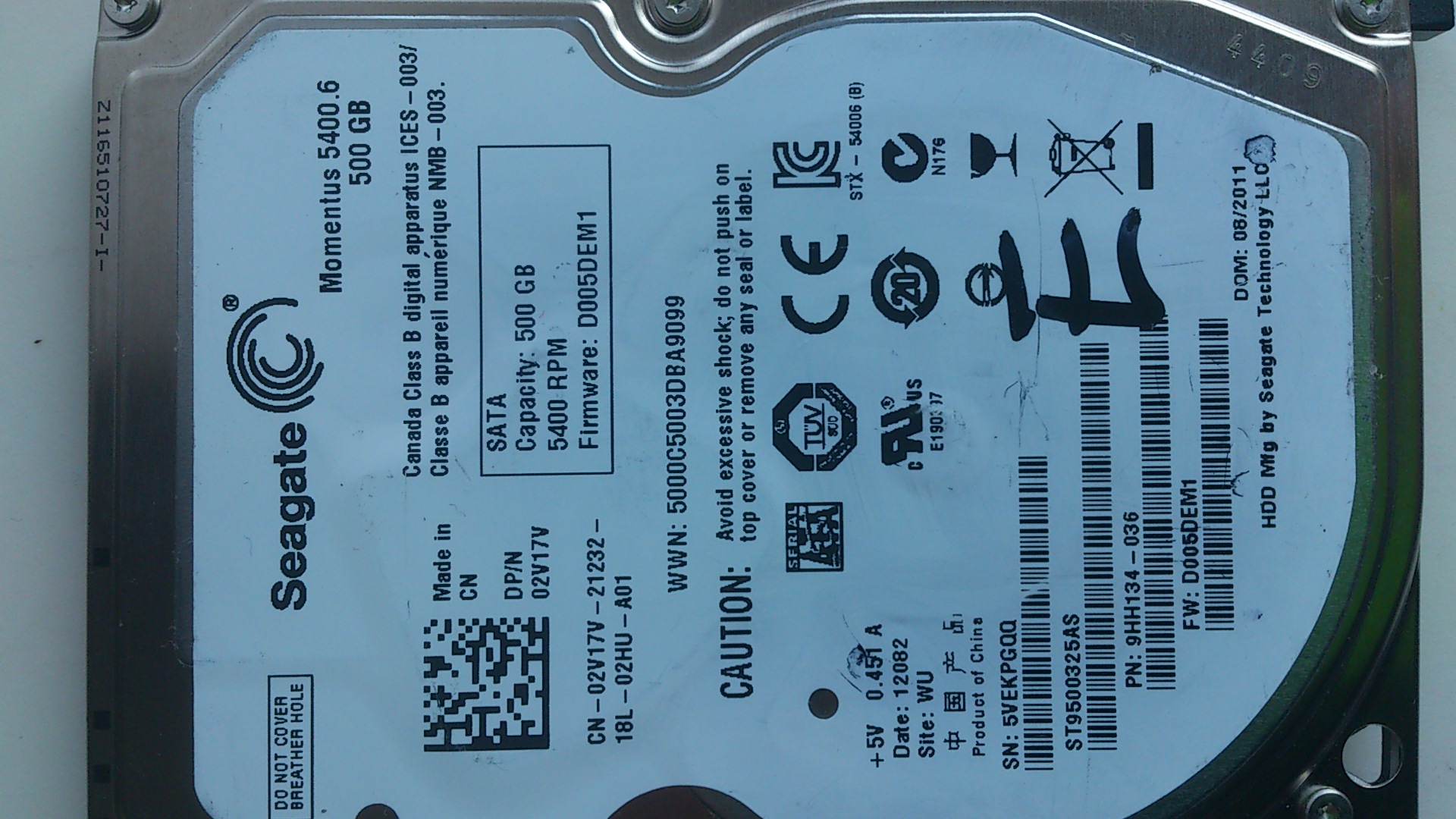 Jak odzyskać dane z dysku Seagate ST9500325AS po podmianie elektroniki?