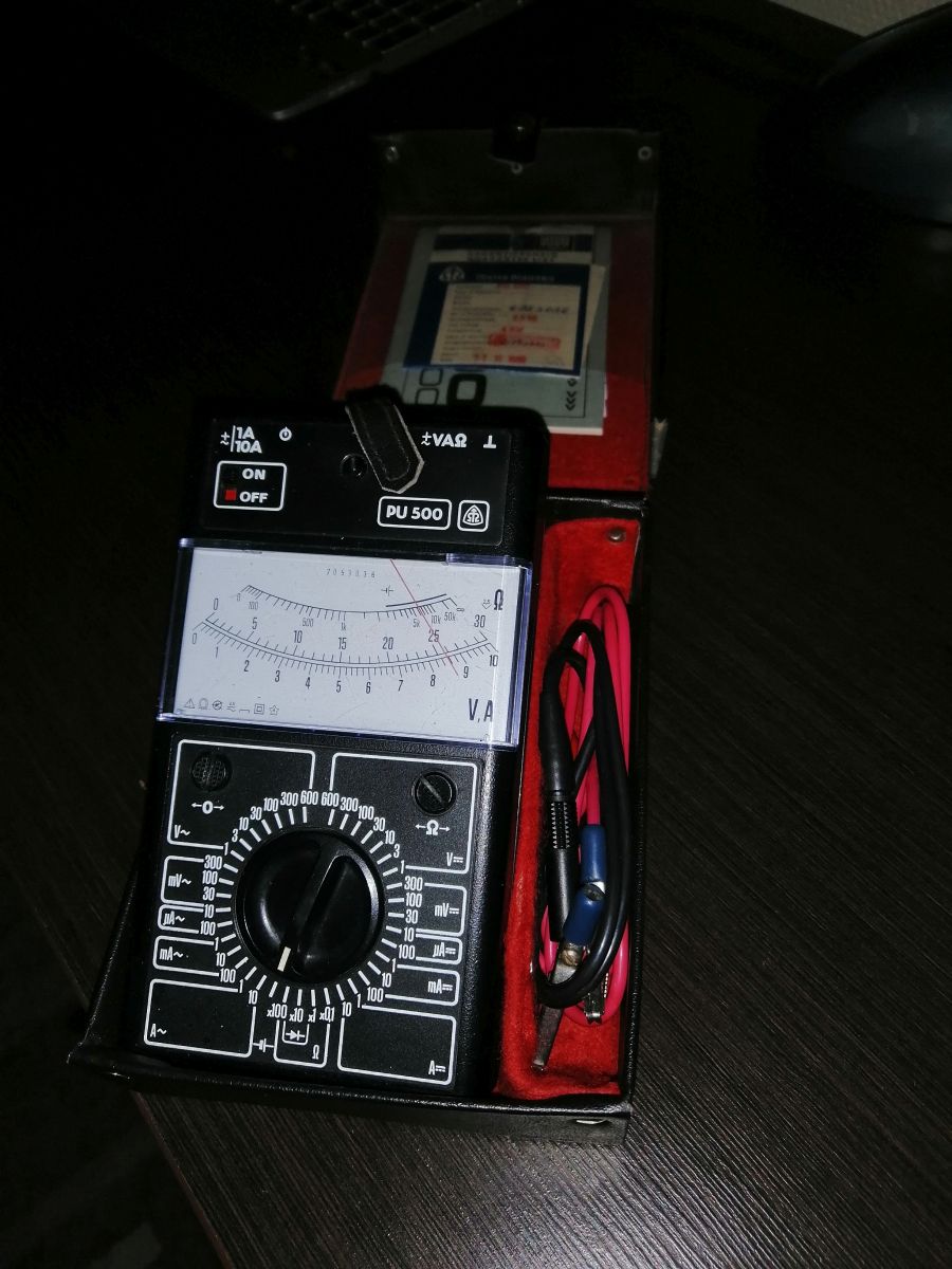 Multimetr analogowy Metra PU500 - uszkodzenie po podaniu napięcia na ...