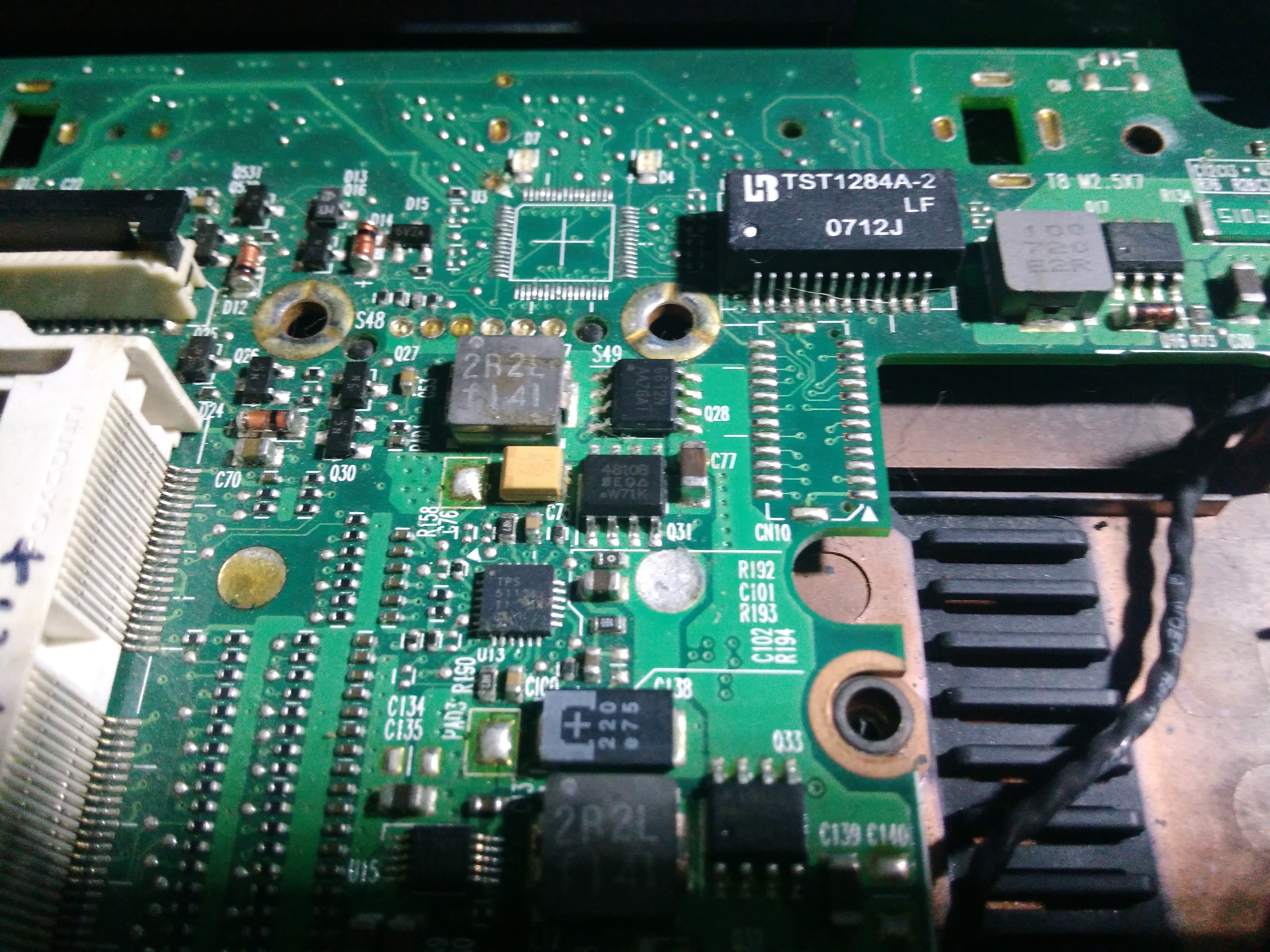 HP Compaq 6710s - Pojemność kondensatora C77 i schematy laptopa