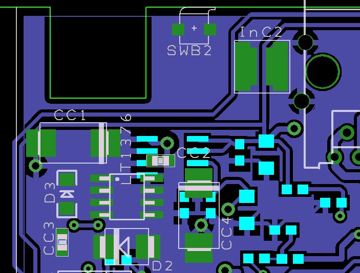 LT1376 - 12V na 5V DC, silne zakłócenia EMI wpływają na GPS i radio AM