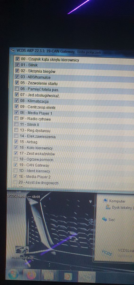 Audi A6 C6 4F5 błąd 01044. Jaki kod żeby to zakodować?