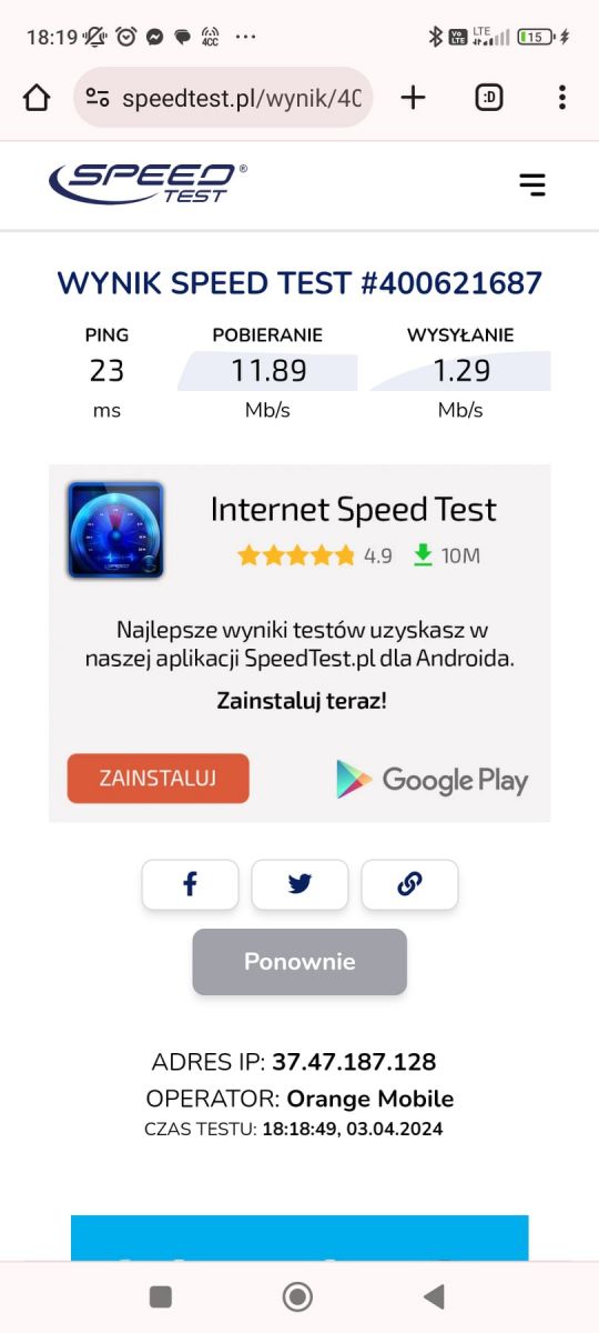 Internet na wsi Rościnno, niedaleko miasteczka Skoki - prośba o opinie ...