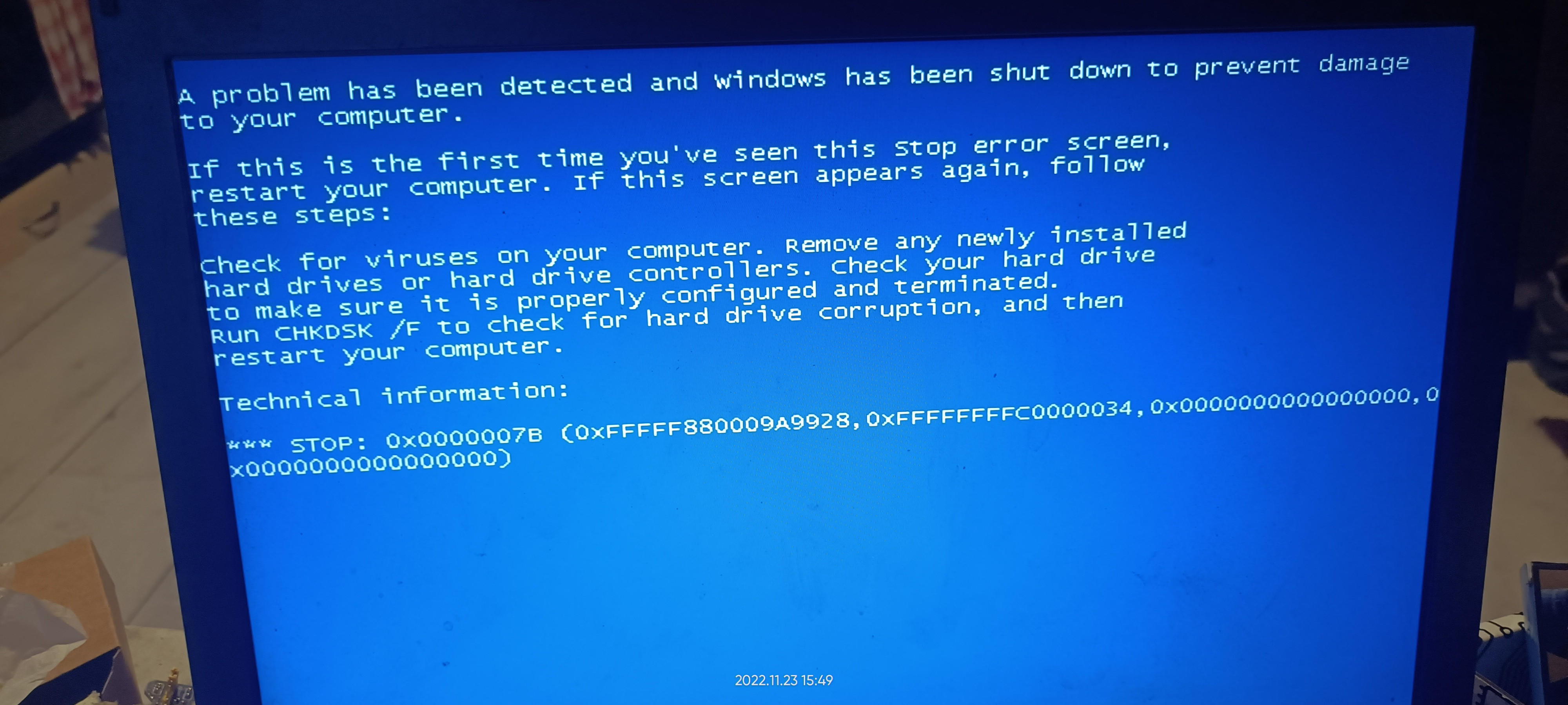 [Rozwiązano] Dell e6410 - Błąd 7b win7 nie uruchamiania się (BSoD)
