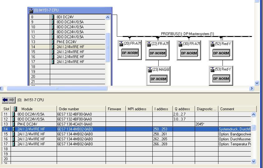 Step7 (STL) - Gdzie jest używany adres PQB 215 w konfiguracji hardware?