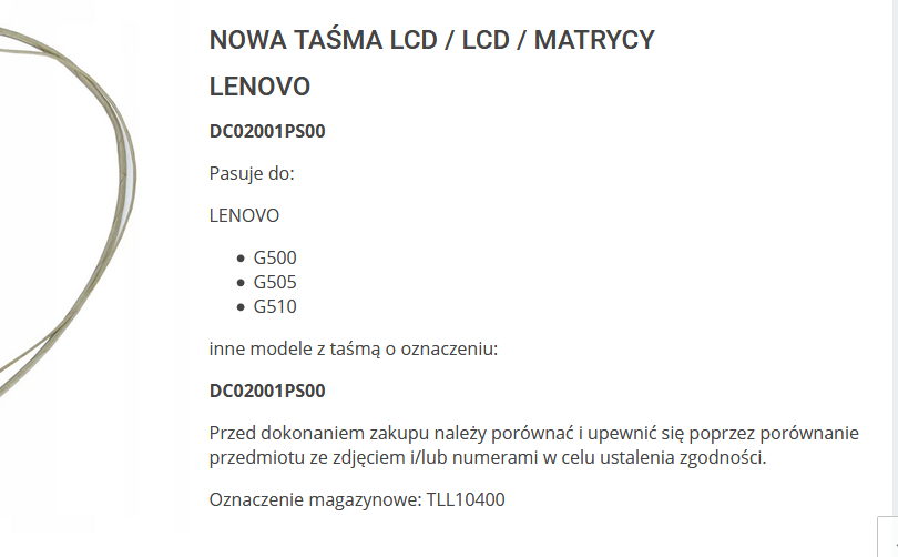 [Rozwiązano] DC02001PS00 - Czy wszystkie tasiemki DC02001PS00 do ...