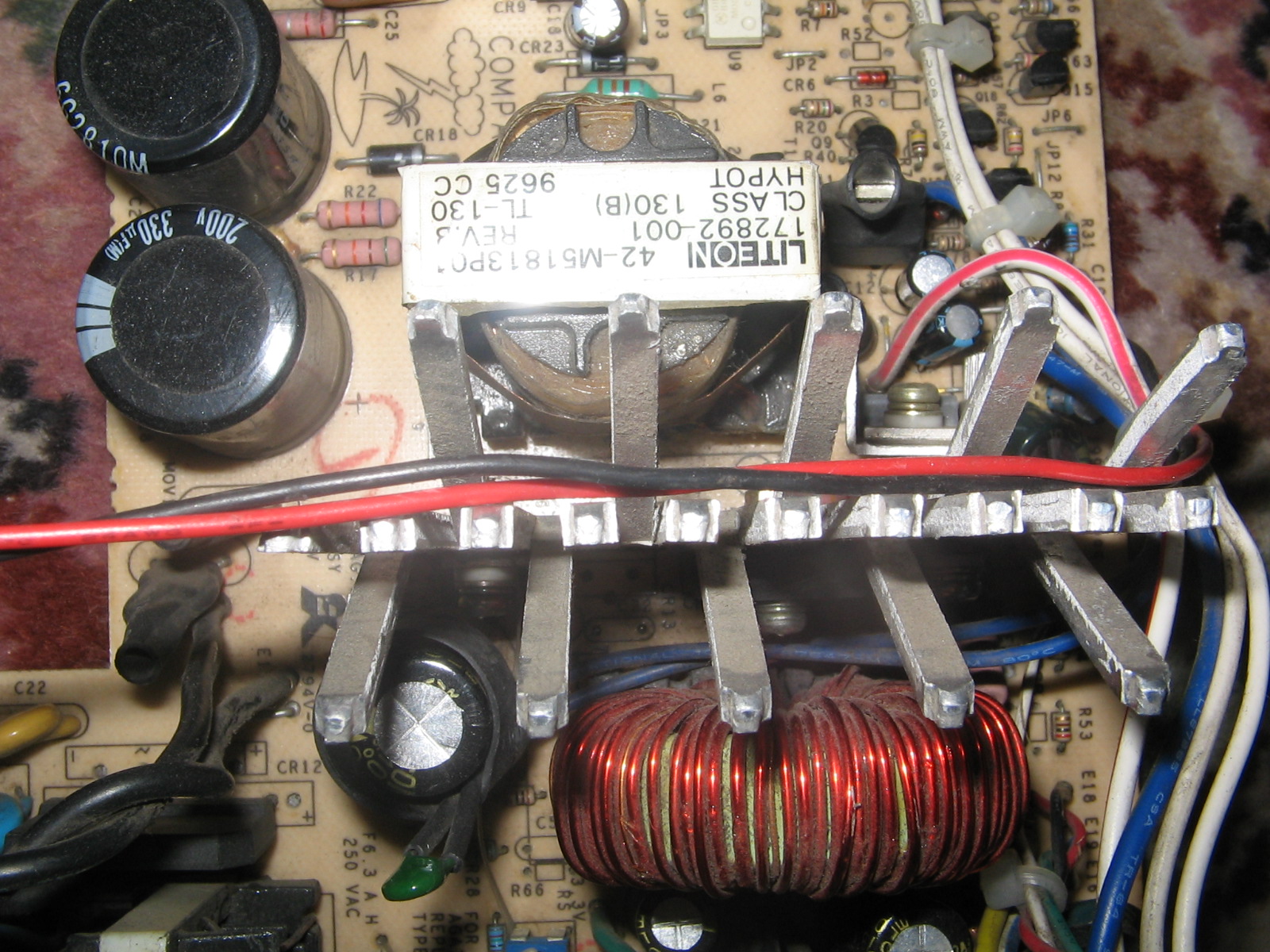 Compaq series PS2022 model: PS-5151-4L (AT) nie uruchamia się - naprawa.