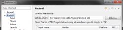 Eclipse Cepler i Android SDK - błąd dx.jar not loaded