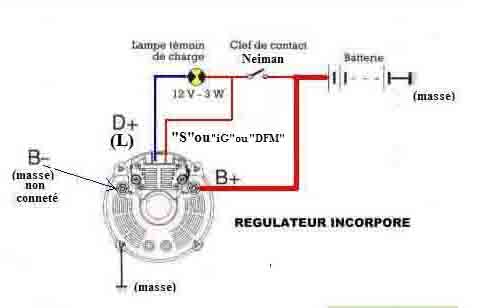 Schemat podłączenia alternatora - link do obrazka - elektroda.pl