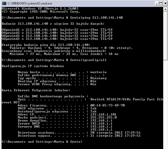 Brak internetu na PC z modemem USB, na laptopie działa poprawnie