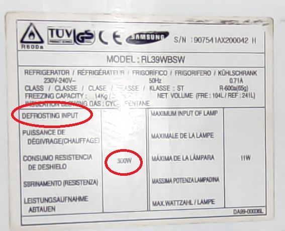 Samsung RL39WBSW (DA68-00476B) lodówka wyłącza się - migająca temperatura