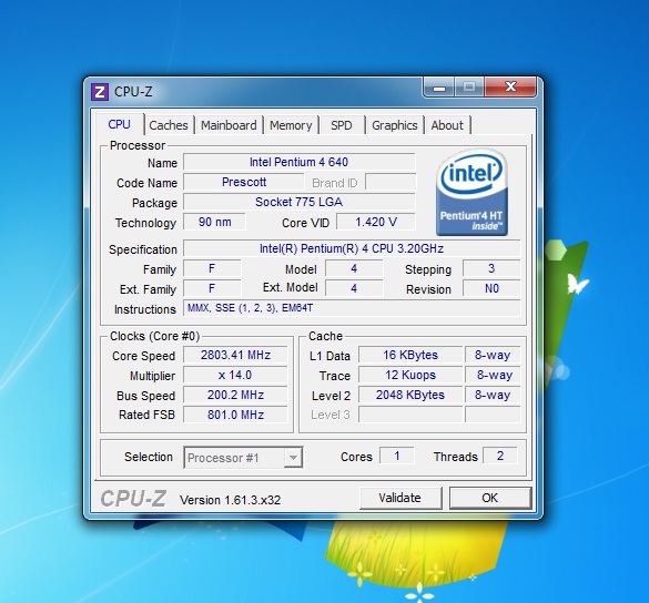 Wysokie zużycie CPU na Intel Pentium 4 2x3.2GHz przy przeglądaniu i filmach