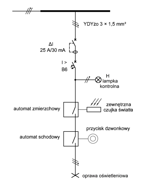 Podłączenie automatu zmierzchowego z automatem schodowym: schemat ...