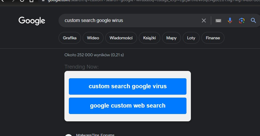 Usuwanie wirusa Google Custom Search - nieudane próby z ADWcleaner i ...