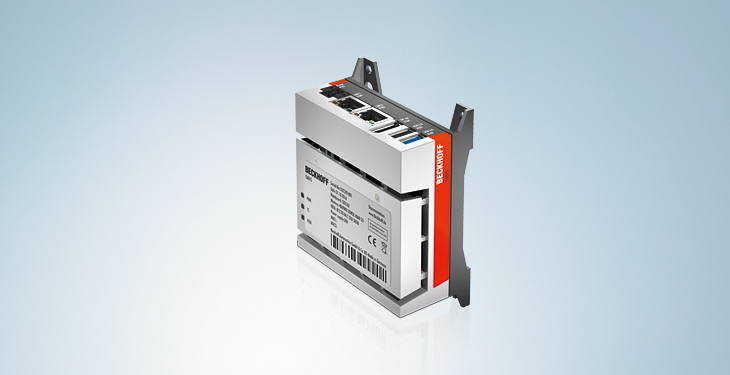 Beckhoff C6015 - kontroler automatyki przemysłowej o wymiarach 82x82x40 mm