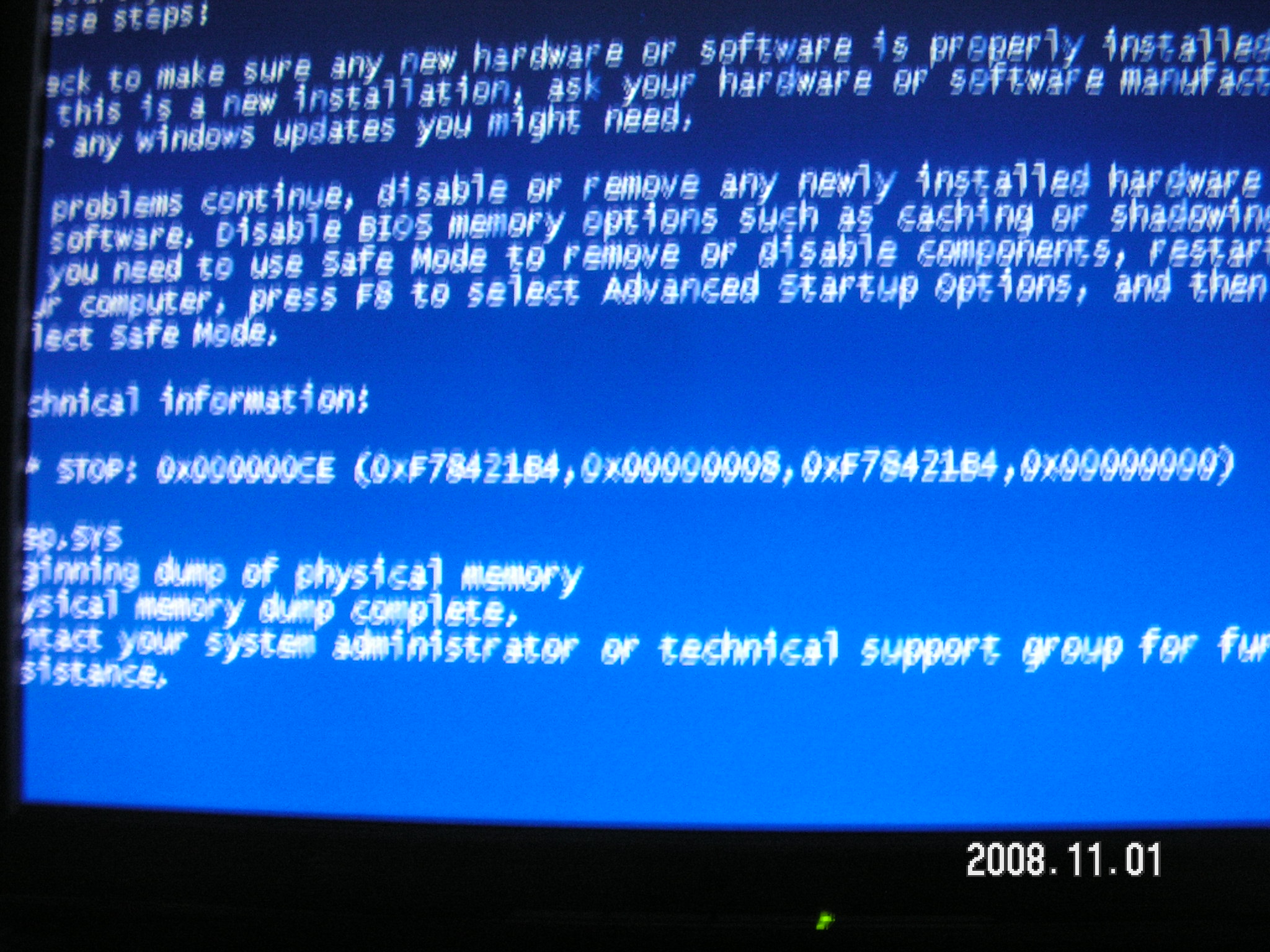 Niebieski ekran po starcie Windowsa, błąd STOP:0x000000CE, plik beep.sys