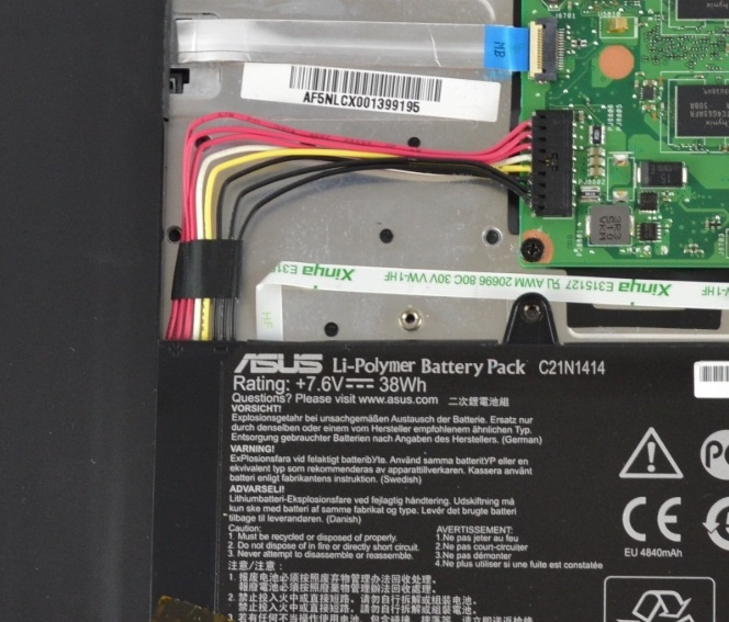 ASUS X205TA - Próba naprawy notebooka ASUS X205TA.