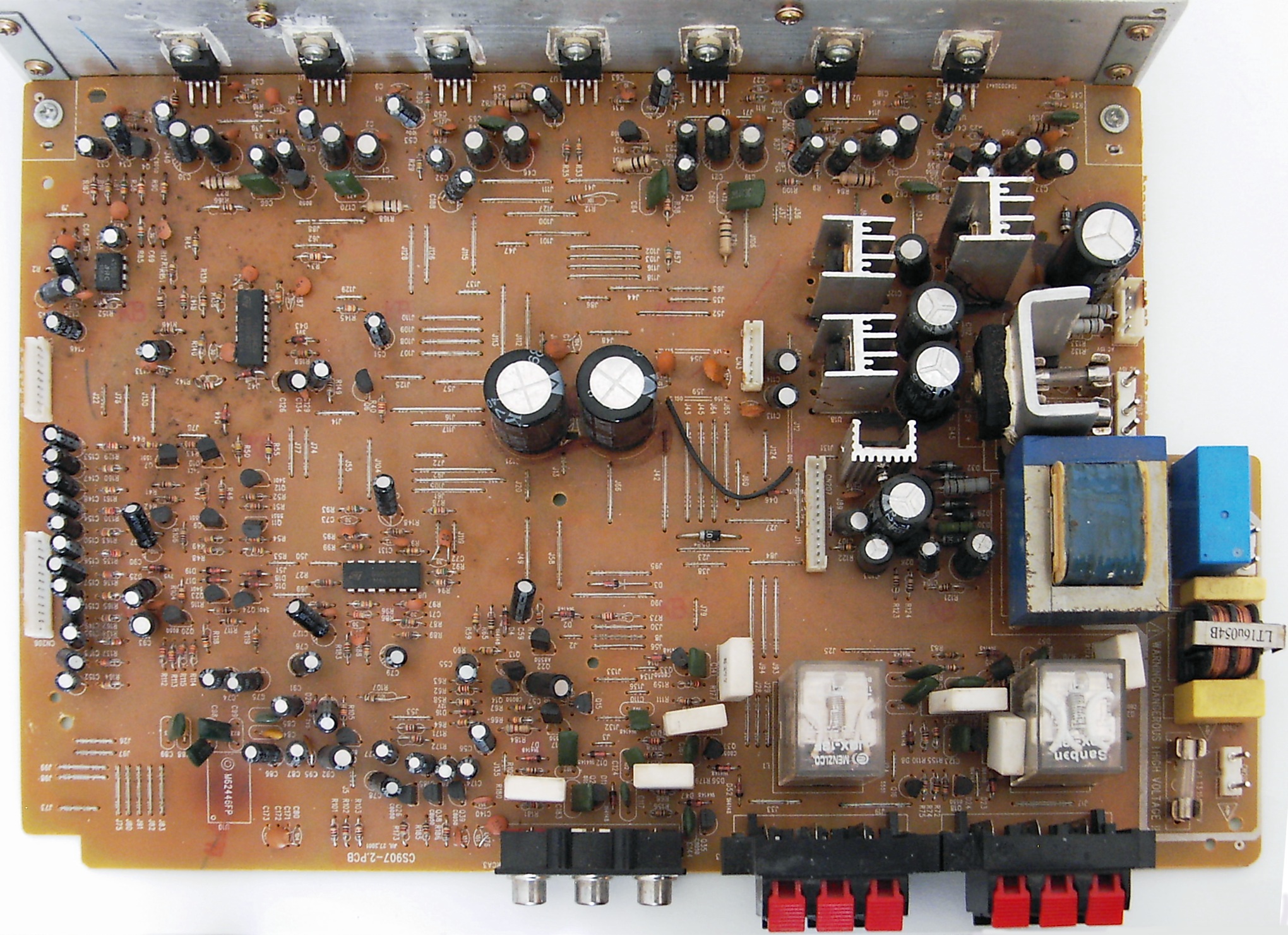 CAT CS-907 - Amplituner CAT CS-907 głośnik centralny nie gra.