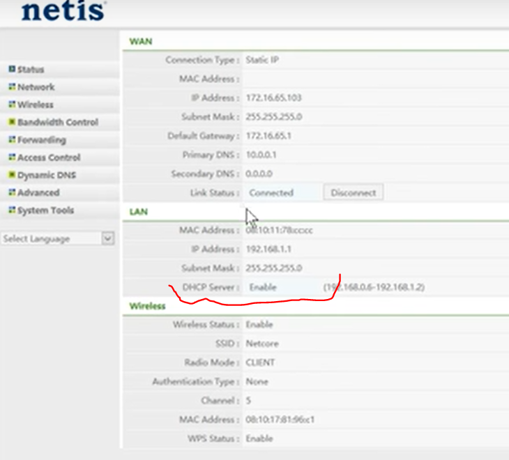 Jak skonfigurować Netis ac1200 wf2780 jako switch?