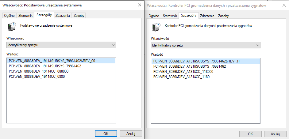[Rozwiązano] Problem ze sterownikami - Kontroler PCI oraz Podstawowe ...