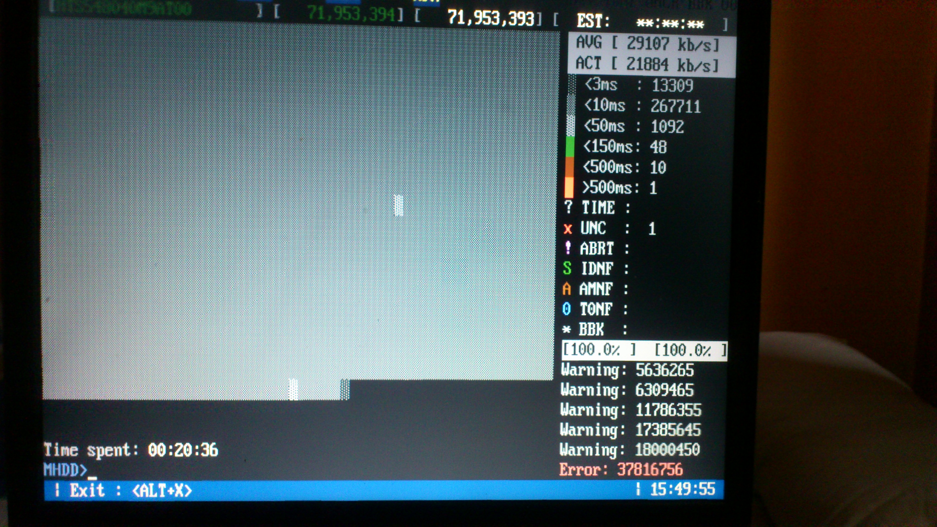 Thinkpad T40p - Blue Screen po kopiowaniu plików z dysku zewnętrznego