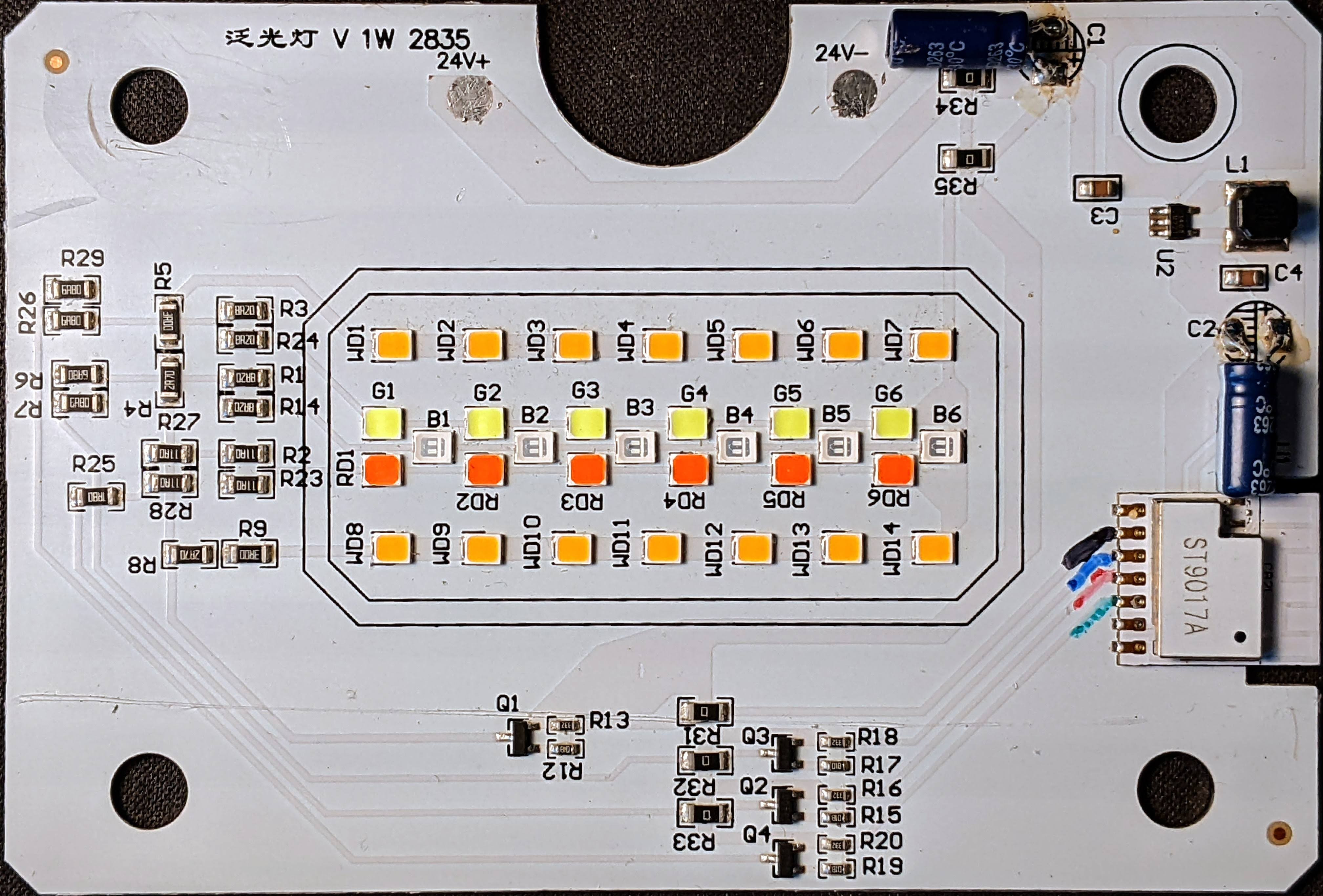 Kontroluj ciepłe białe światło (RGBWW) bez temperatury