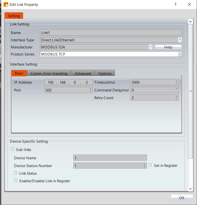 Modbus TCP między panelami HMI Fatek - adresowanie master/slave i ...