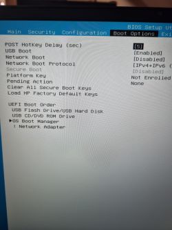 Laptop HP Victus - Instalacja systemu z pendrive, ustawienia BIOS i przyklejona strzałka