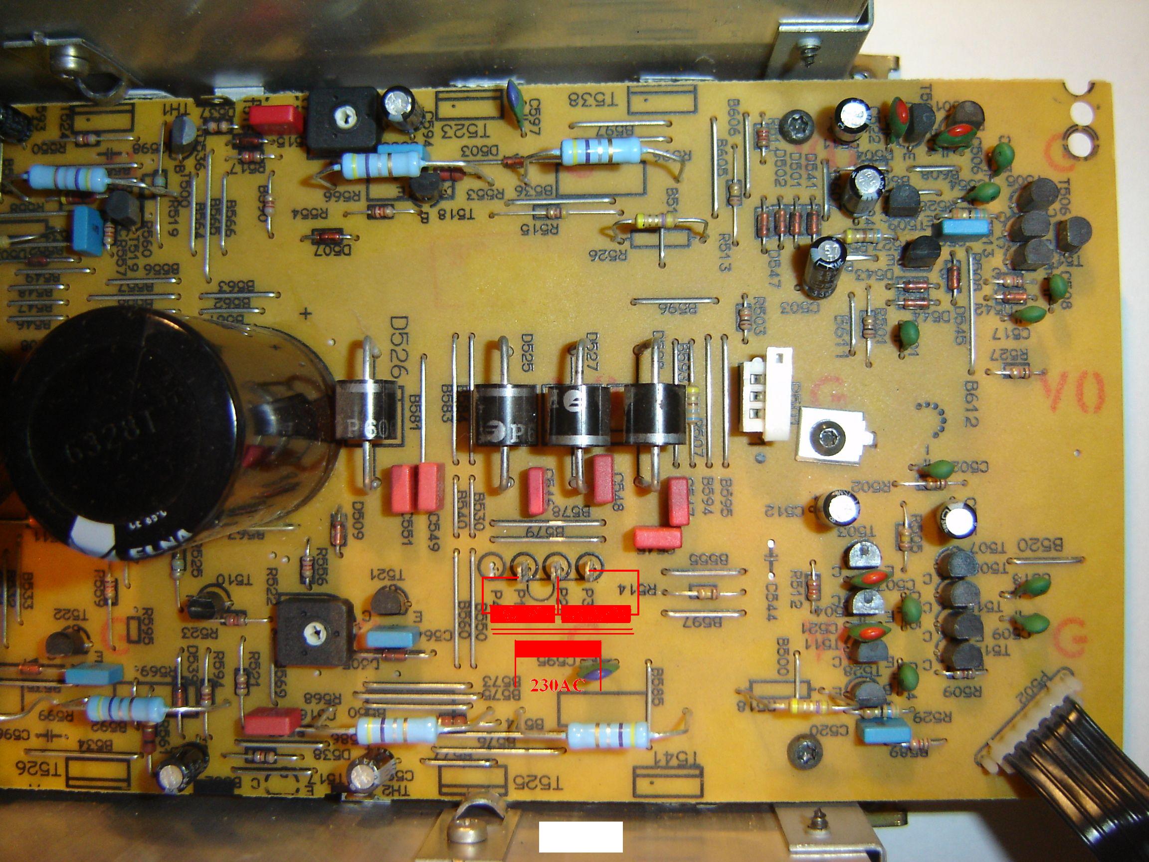 Wzmacniacz BDT64c BDT65c. Grundig. Rozszyfrowanie wejść