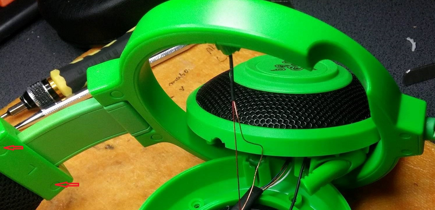 Słuchawki RAZER KRAKEN RZ04-0295 Złamany Pałąk. - elektroda.pl