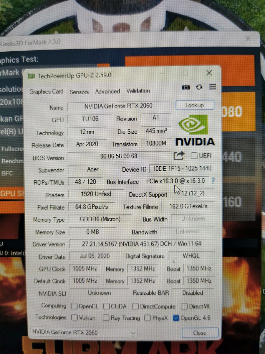 [Rozwiązano] Acer Nitro 5 AN-517-52-76Y - GPU widoczne tylko w GPU-Z ...