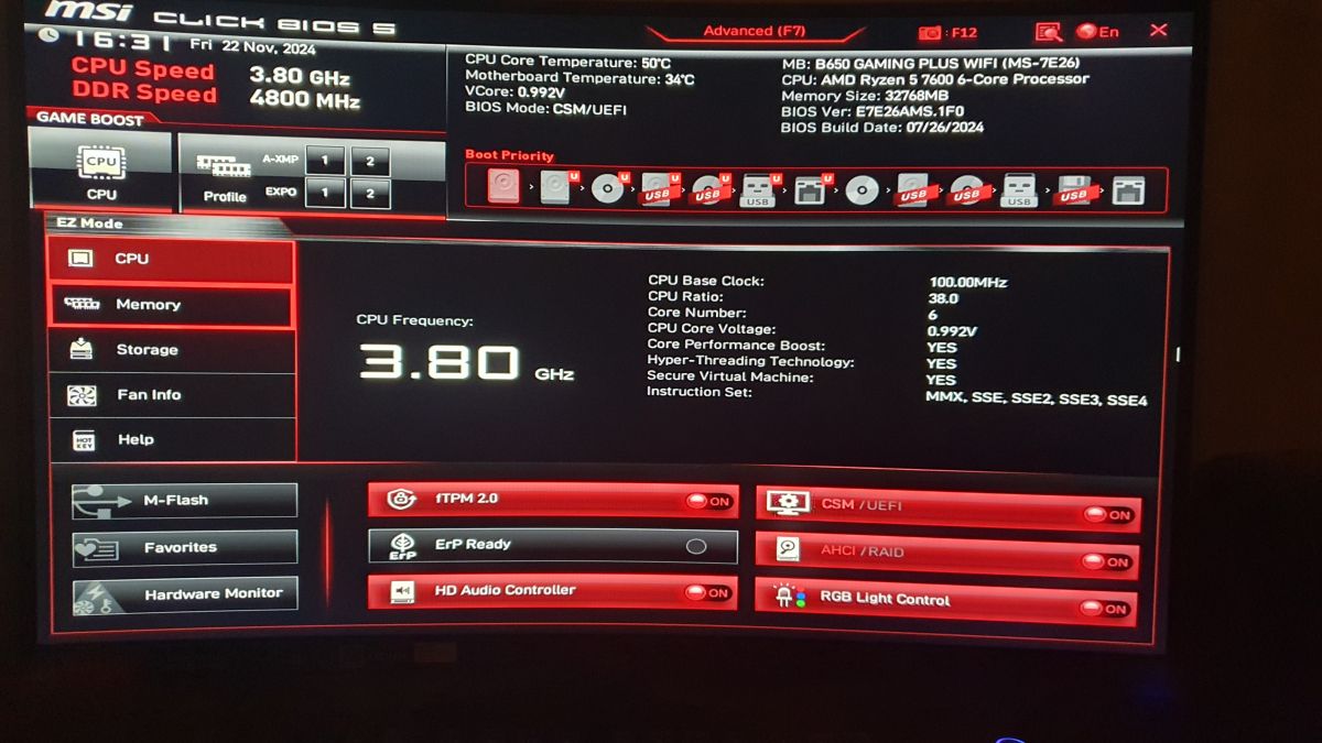 Crashowanie po 2h gry na nowym PC - Ryzen 5 7600, RTX 3060, 500W PSU