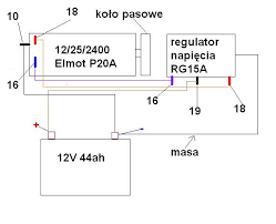Podłączenie regulatora napięcia do prądnicy w Ursus C-330 - rysunek ...