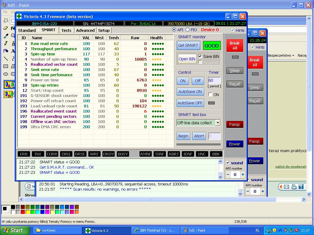 IBM ThinkPad T21 - zawiesza się podczas instalacji Windows XP, co robić?
