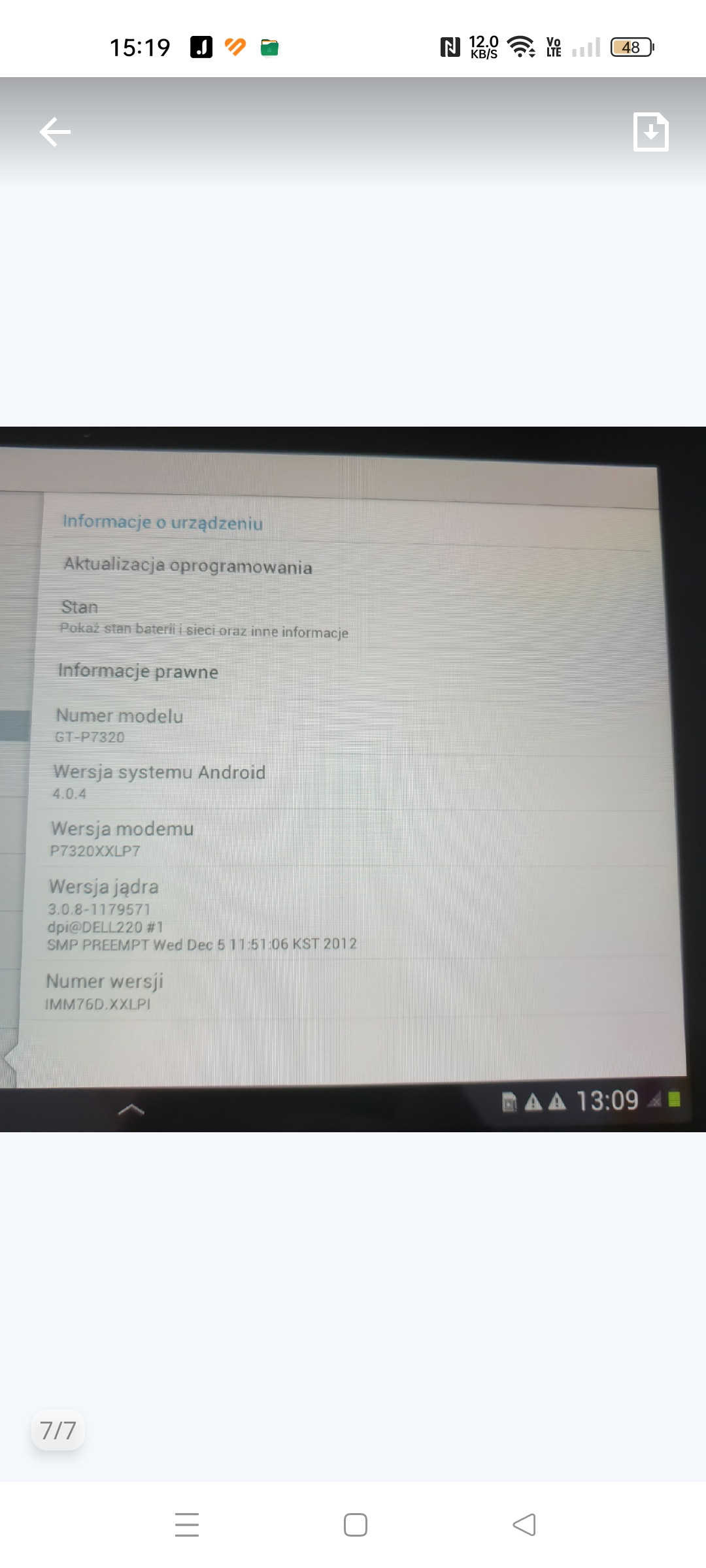 Tablet Samsung Galaxy Tab 8.9 LTE - brak internetu, YouTube, sklep play ...