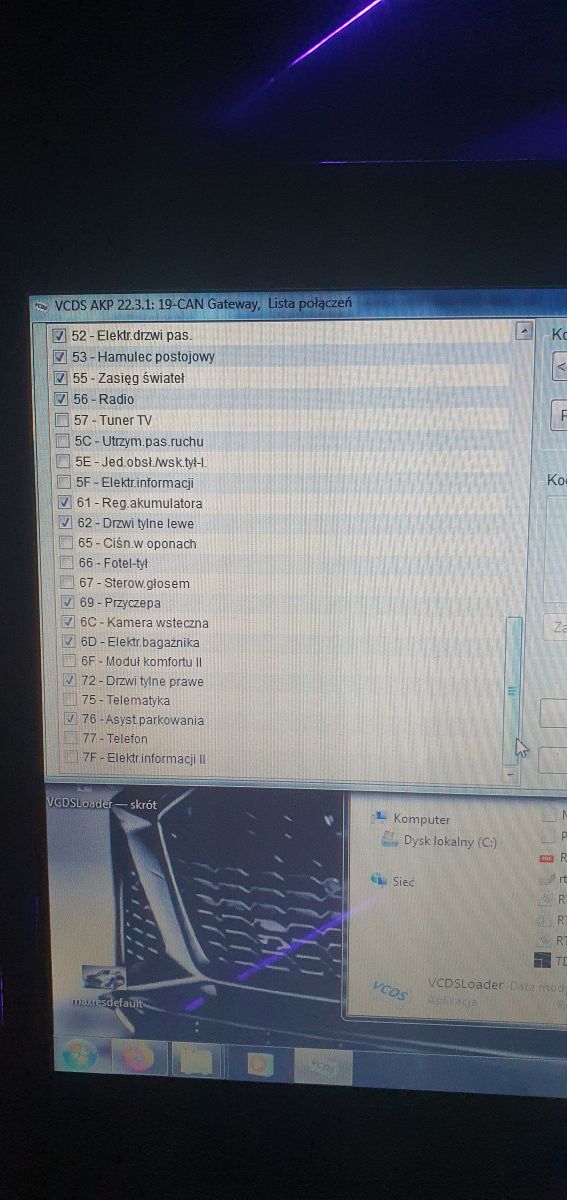 Audi A6 C6 4F5 błąd 01044. Jaki kod żeby to zakodować?