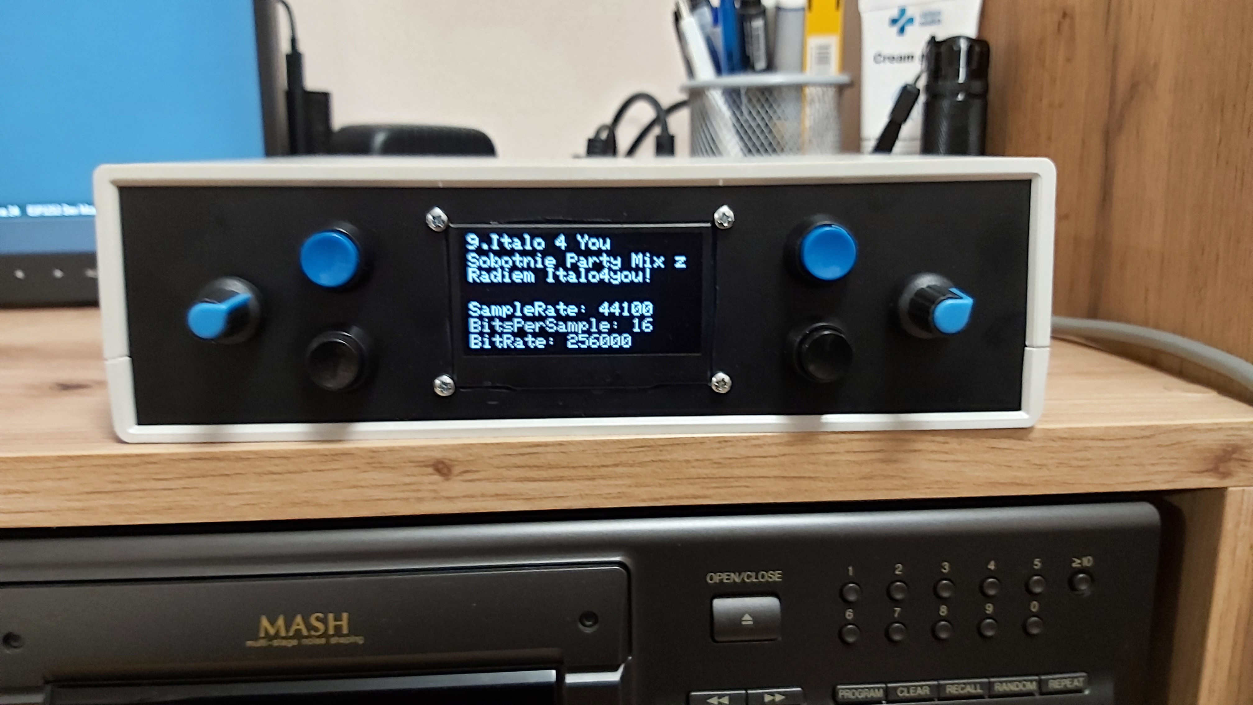 Internet radio and audio file player on ESP32-S3