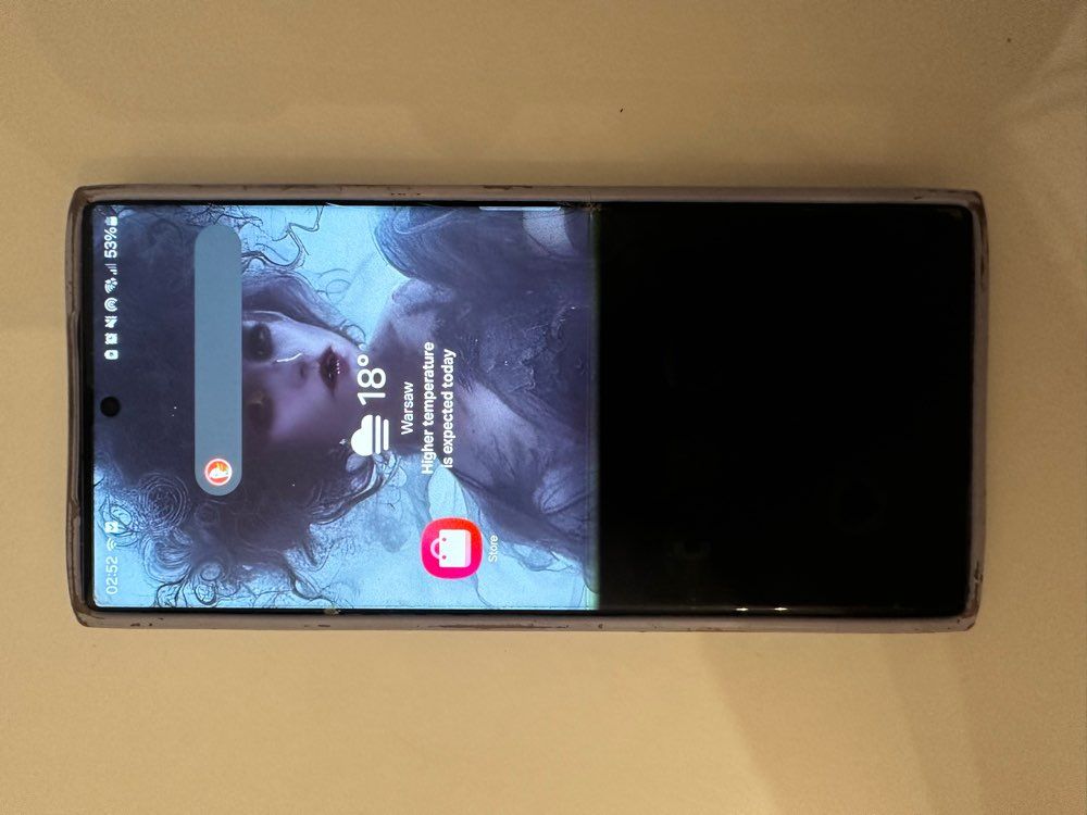 Samsung S23U - ekran czarny po upadku, dotyk działa i czasem wraca kolor