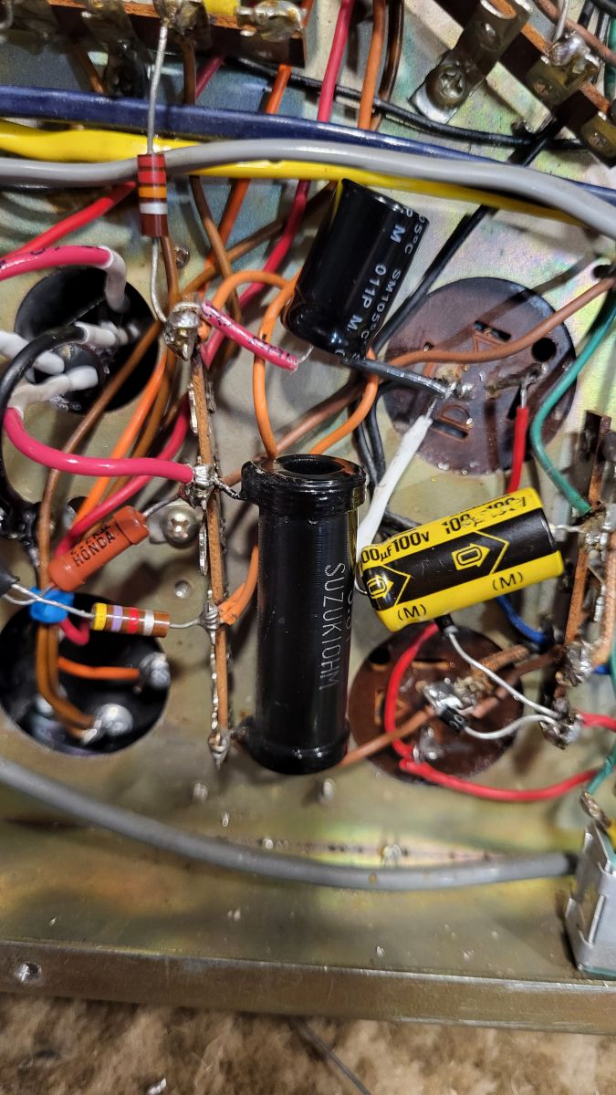 Wzmacniacz Pioneer SX83 - przegrzewający się rezystor R83 3.5K