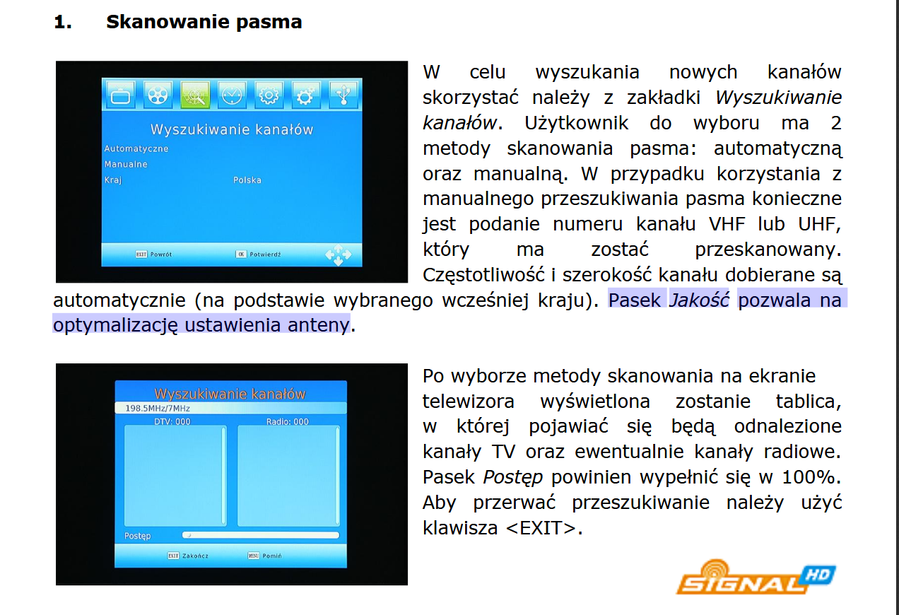 Wzmacnianie sygnału anteny TechniYagi Dual M8 - trudny teren, Sierpc
