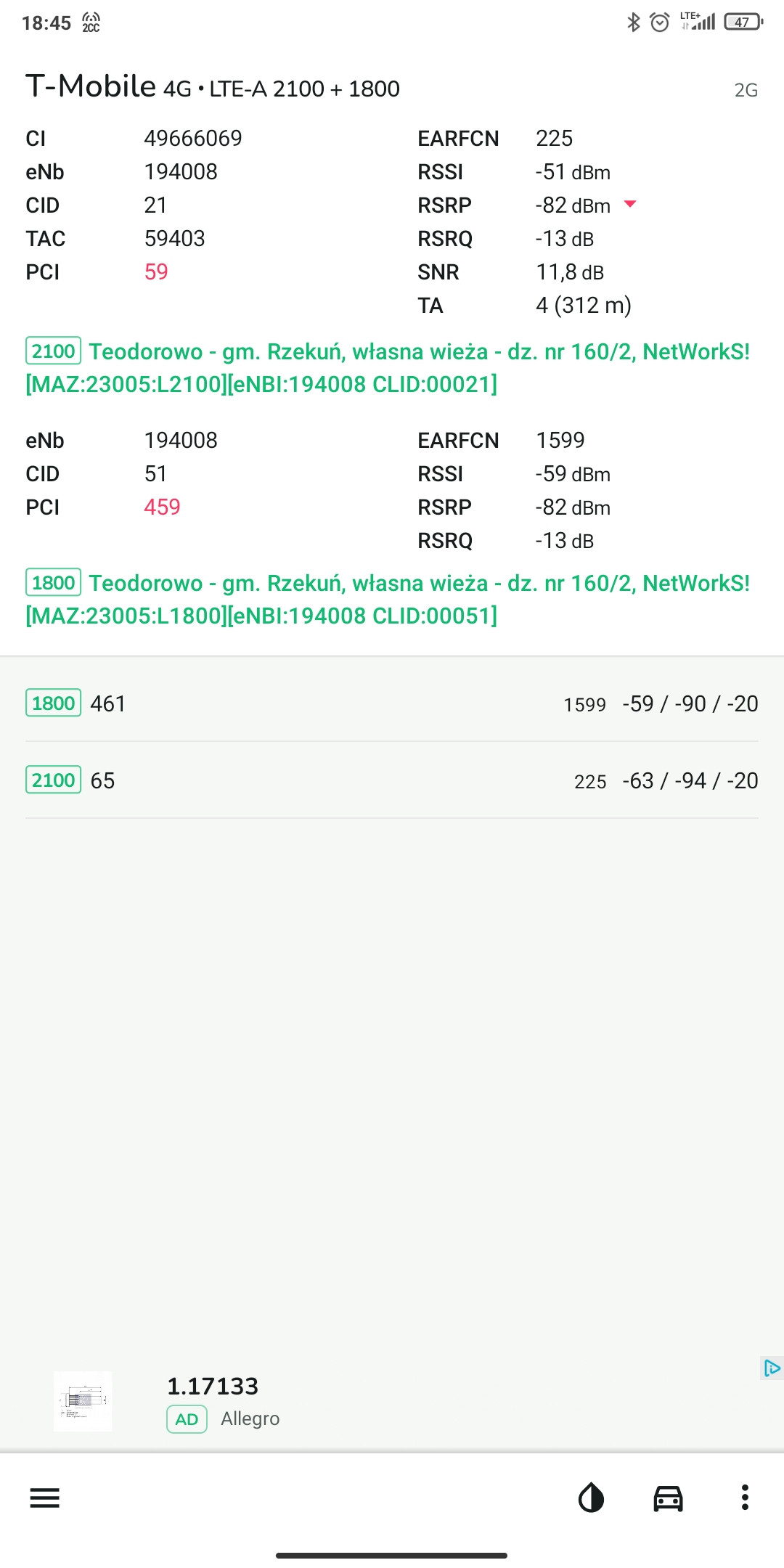 Dobór routera WiFi na kartę SIM do sieci domowej - pomiar sygnału, BTS ...