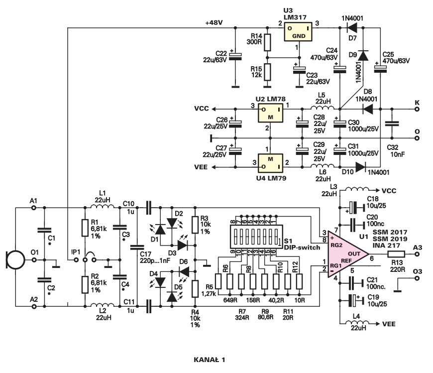 Zamiennik INA217 przez NE5532 w przedwzmacniaczu AVT2703 - czy to możliwe?