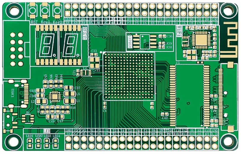 PCB 6-20 warstw w JLCPCB: zwiększenie grubości złota metodą ENIG 2u"
