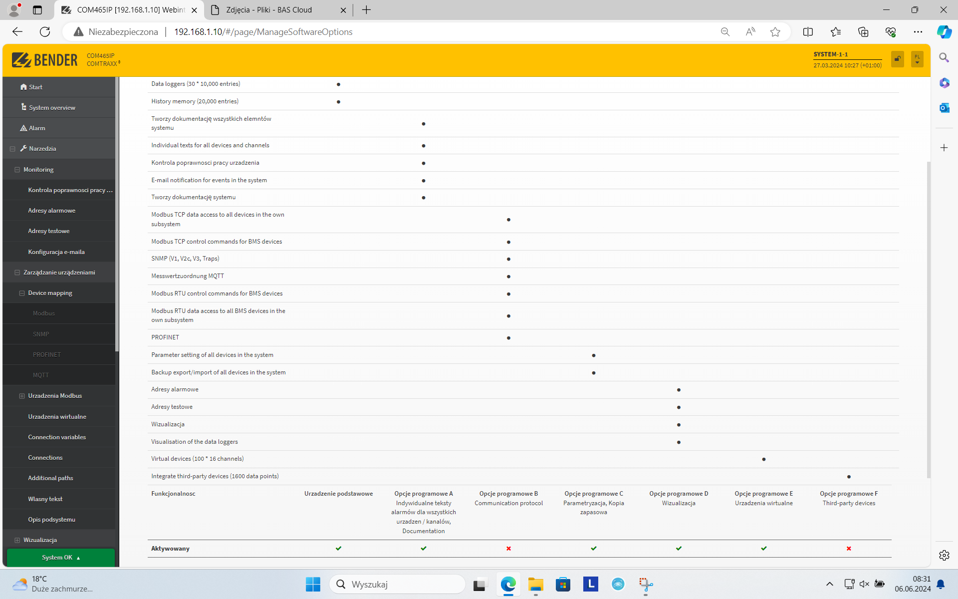 Jak odczytywać wartości z Bender COM 465IP do panelu HMI Weintek przez ...