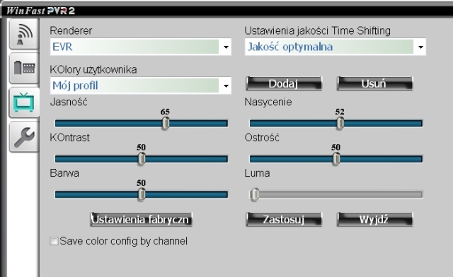 WinFast PxDVR3200 H - reset ustawień obrazu po zmianie kanału lub ...