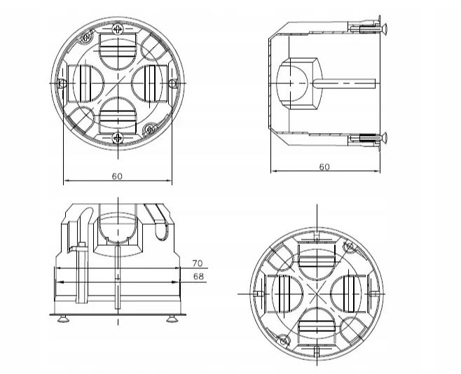 Jaką otwornicę do puszki elektrycznej 60 mm w karton-gipsie wybrać?