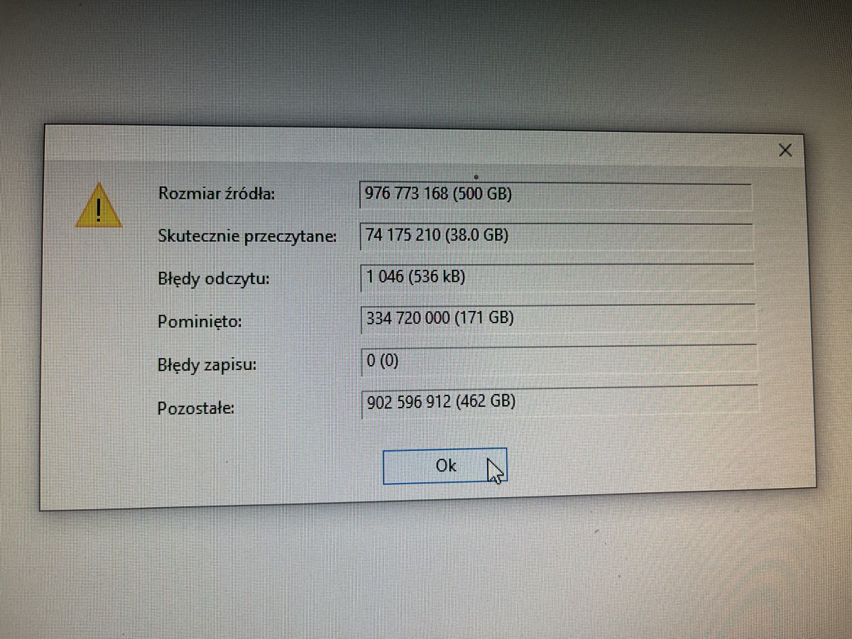 Dysk twardy Seagate ST9500424AS pika po upadku, niewykrywalny - silnik ...